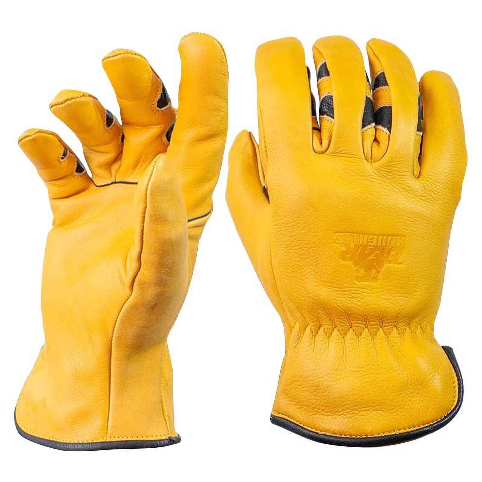 Bear Knuckles Water Resistant Leather Cowhide Driver Work Gloves D357 ...