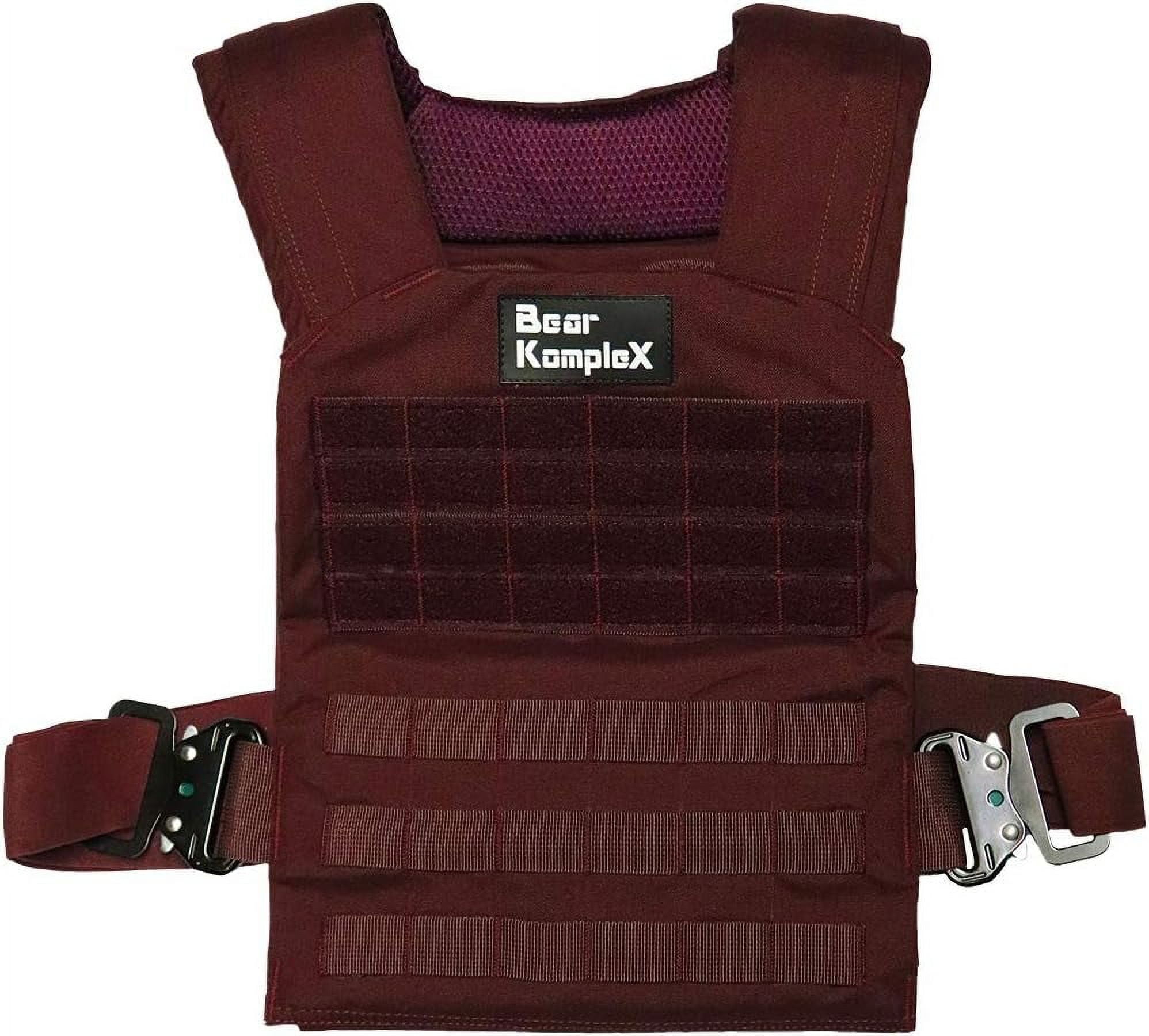 Bear Komplex Weighted Vest - Heavy Duty, Balanced, Padded & Adjustable ...