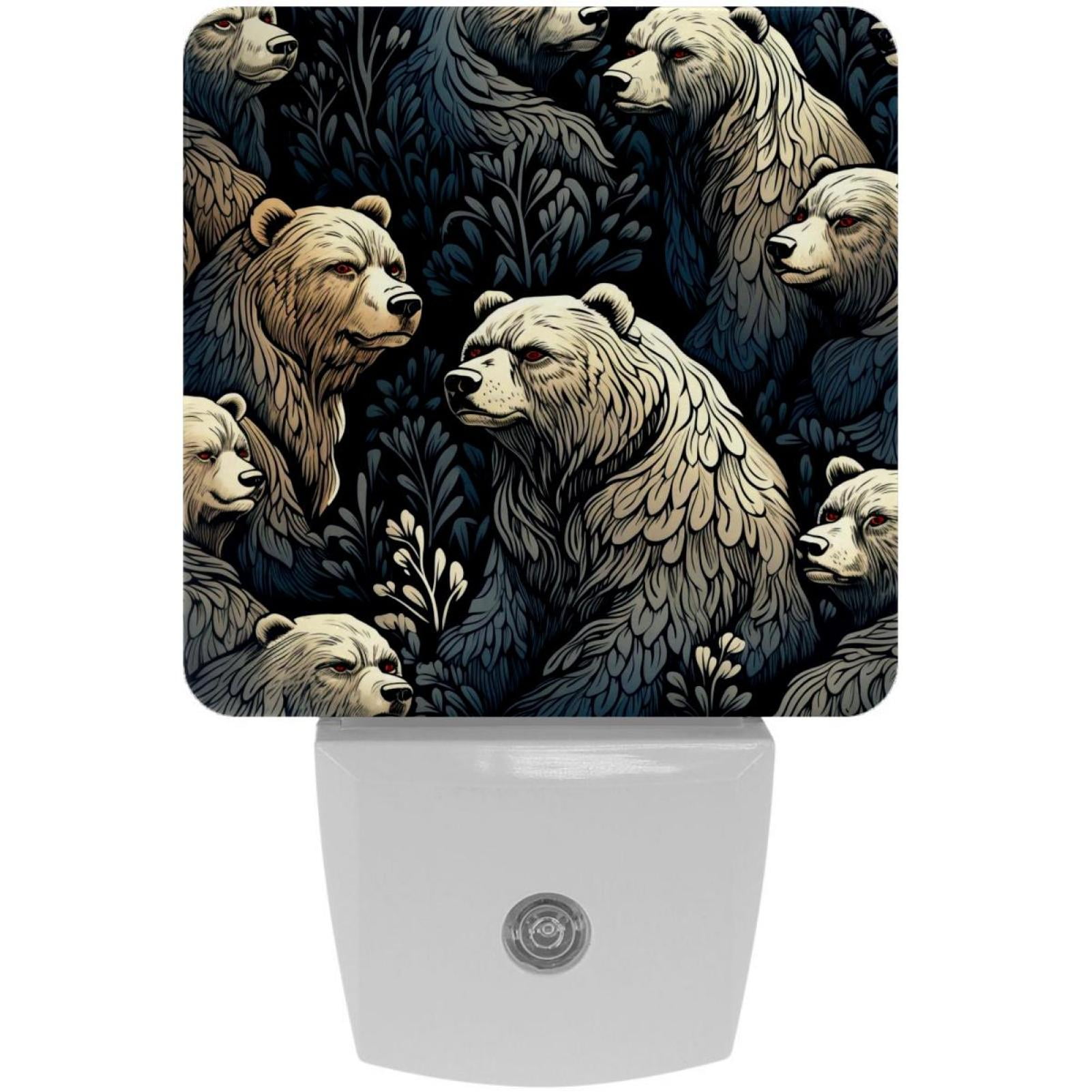 Bear LED Square Night Lights - Modern Design, Energy Efficient Indoor ...