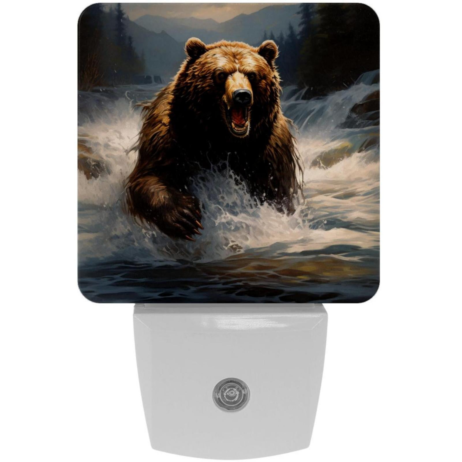 Bear LED Square Night Lights- Modern and Energy Efficient Bedside Lamps ...