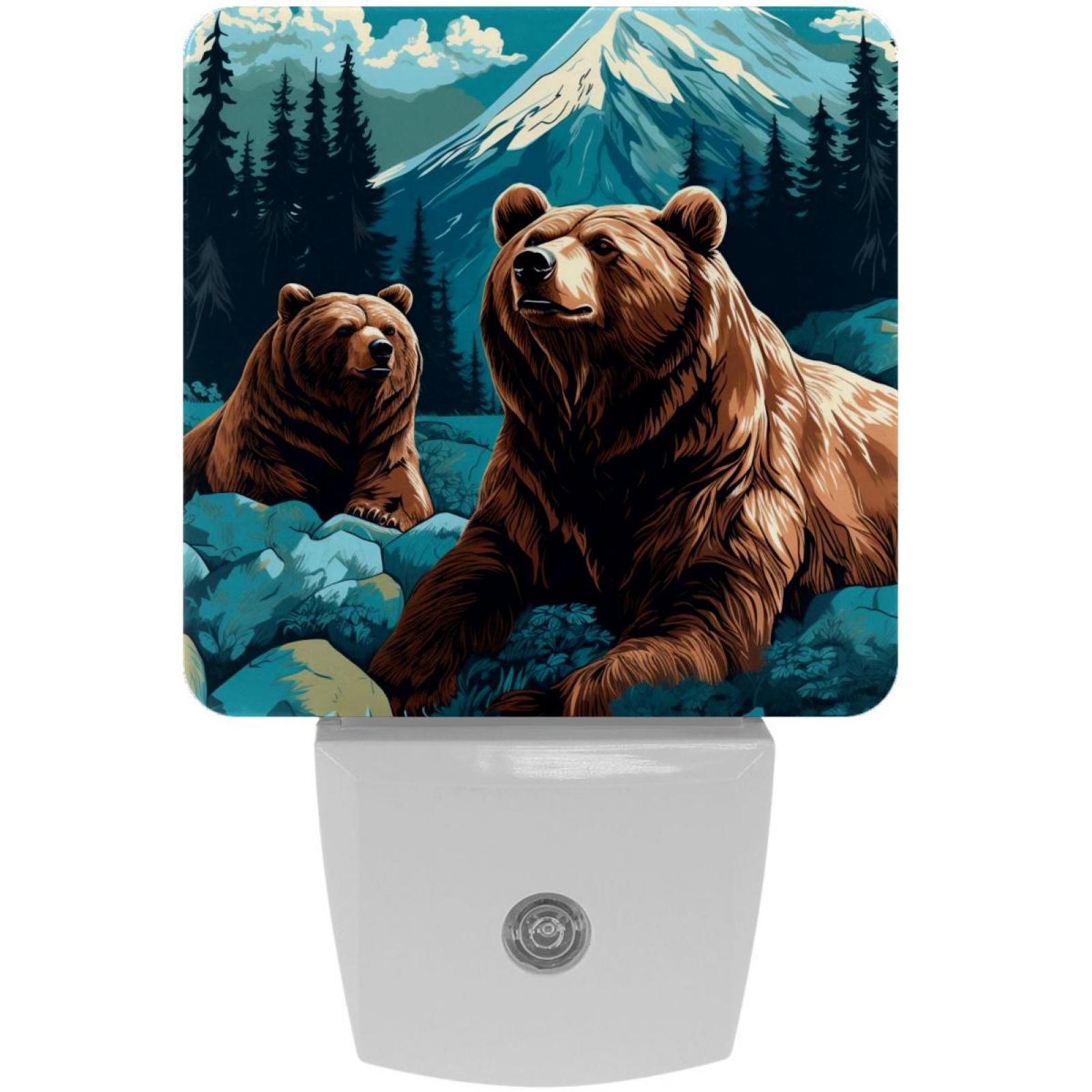 Bear LED Square Night Lights - Modern and Versatile Plug-in Lighting ...
