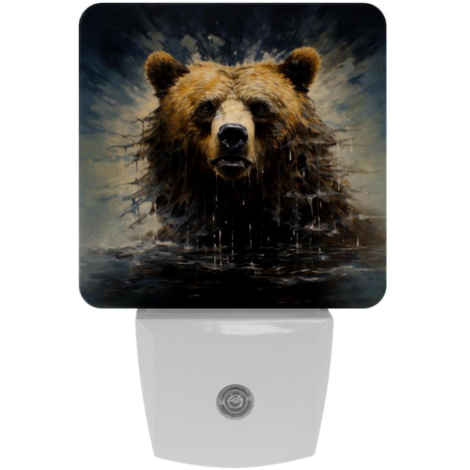 Bear LED Square Night Lights - Portable and Stylish for Bedroom and ...