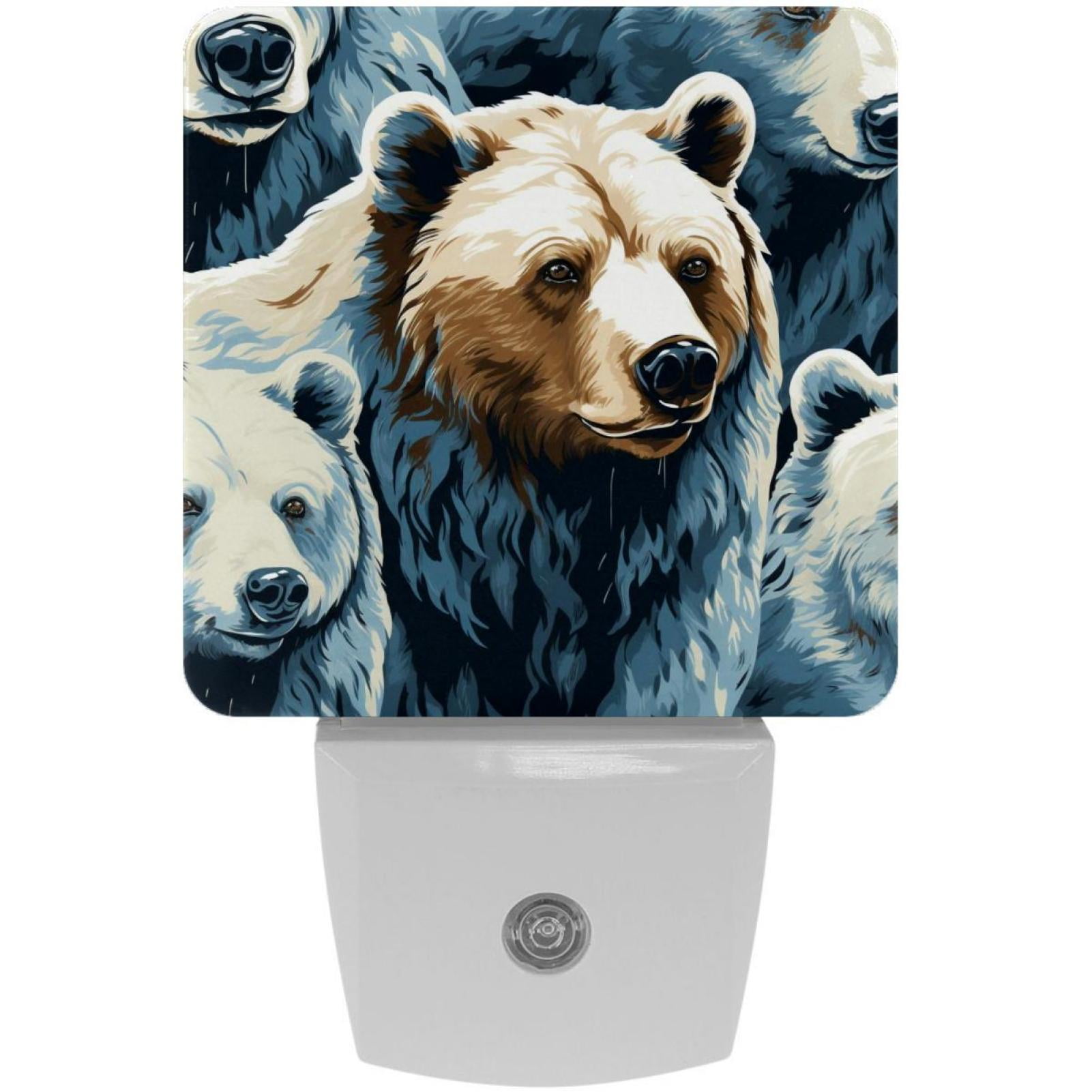 Bear LED Square Night Lights - Stylish and Energy-Efficient Room ...