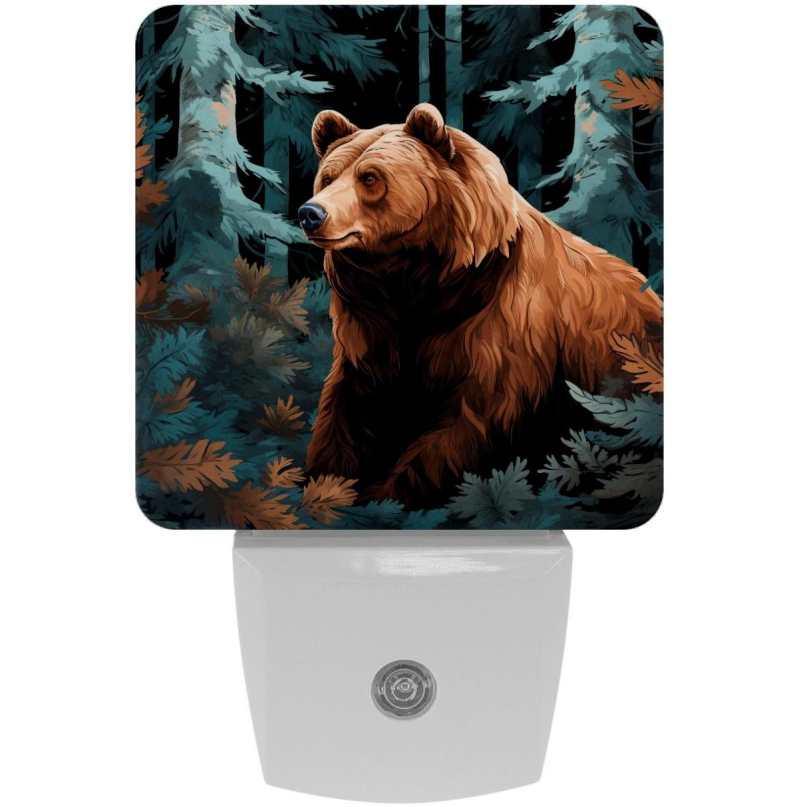 Bear LED Square Night Lights - Stylish and Energy-Efficient Room ...