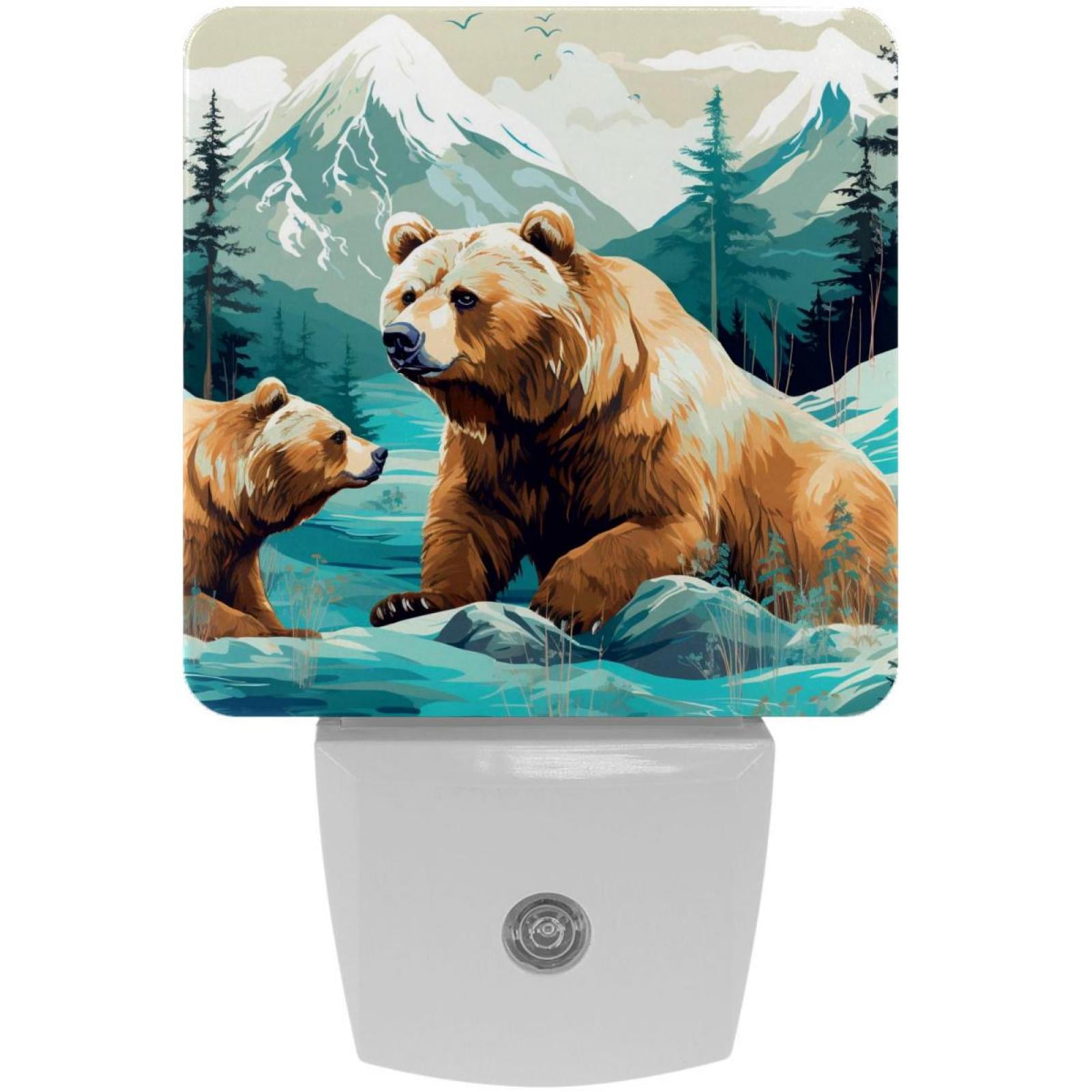 Bear LED Square Night Lights - Stylish and Energy-Efficient Room ...