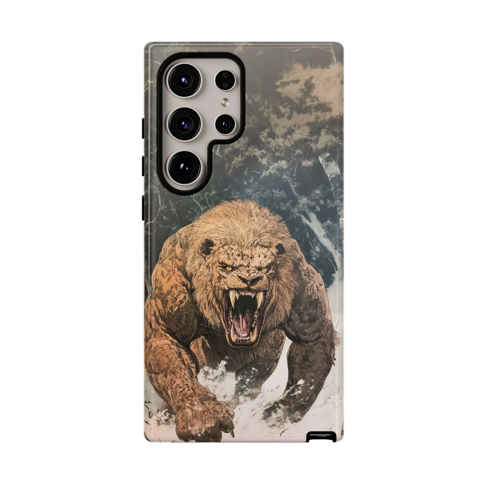 Bear Lion Hybrid Monster Protective Case for iPhone 11 up to 17 Pro Max ...