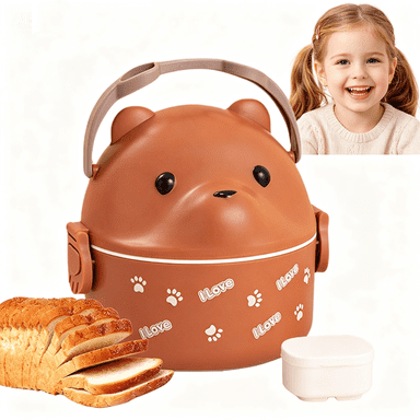 Bear Lunch Box | Lunch Box For Office Work With Spectacled Bear Design ...