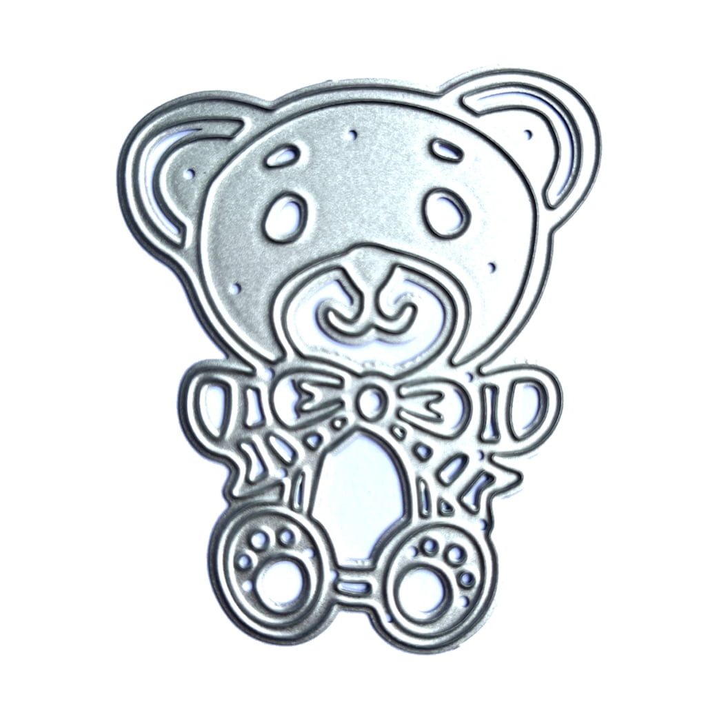 Bear Metal Cutting Dies Template for Scrapbook Album Paper Card ...