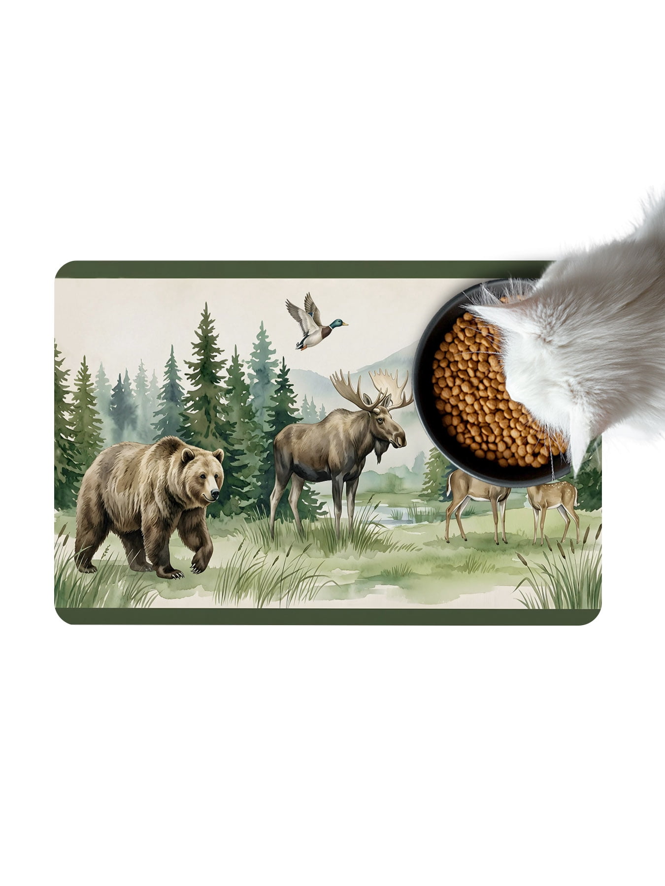 Bear Moose Doormat Non Slip Diatomaceous Earth Door Mat Absorbent Quick ...