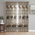 Bear Moose Sheer Curtains for Living Room Bedroom, Country Vintage ...