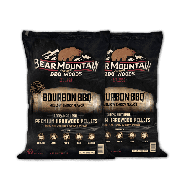 Bear Mountain Bourbon BBQ - Craft Blend Cooking Grill Smoker Pellets ...