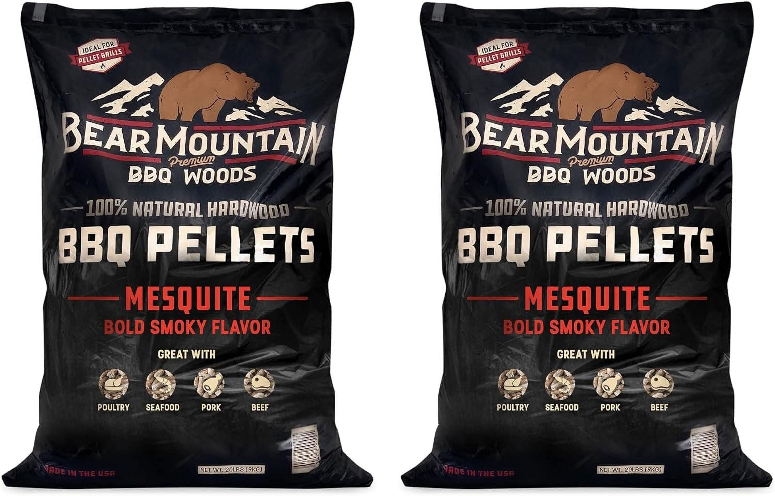 Bear Mountain BBQ FK17 Premium 20 Pounds All Natural Hardwood Mesquite ...