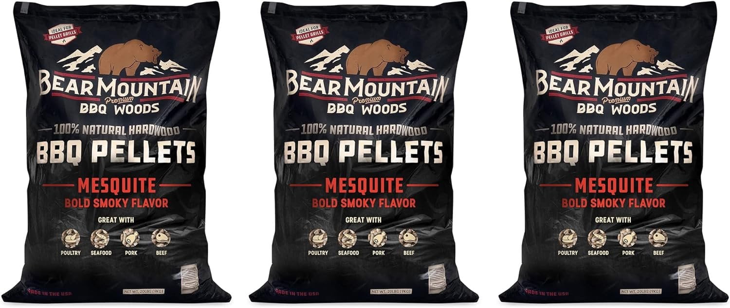 Bear Mountain BBQ FK17 Premium 20 Pounds All Natural Hardwood Mesquite ...