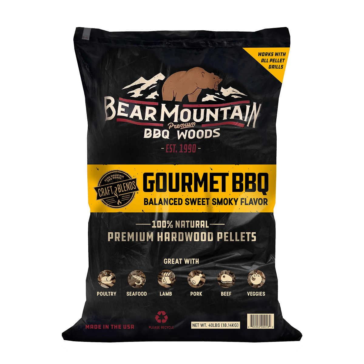 Bear Mountain BBQ Gourmet BBQ Pellets, 40 lb for Competition Cooking ...