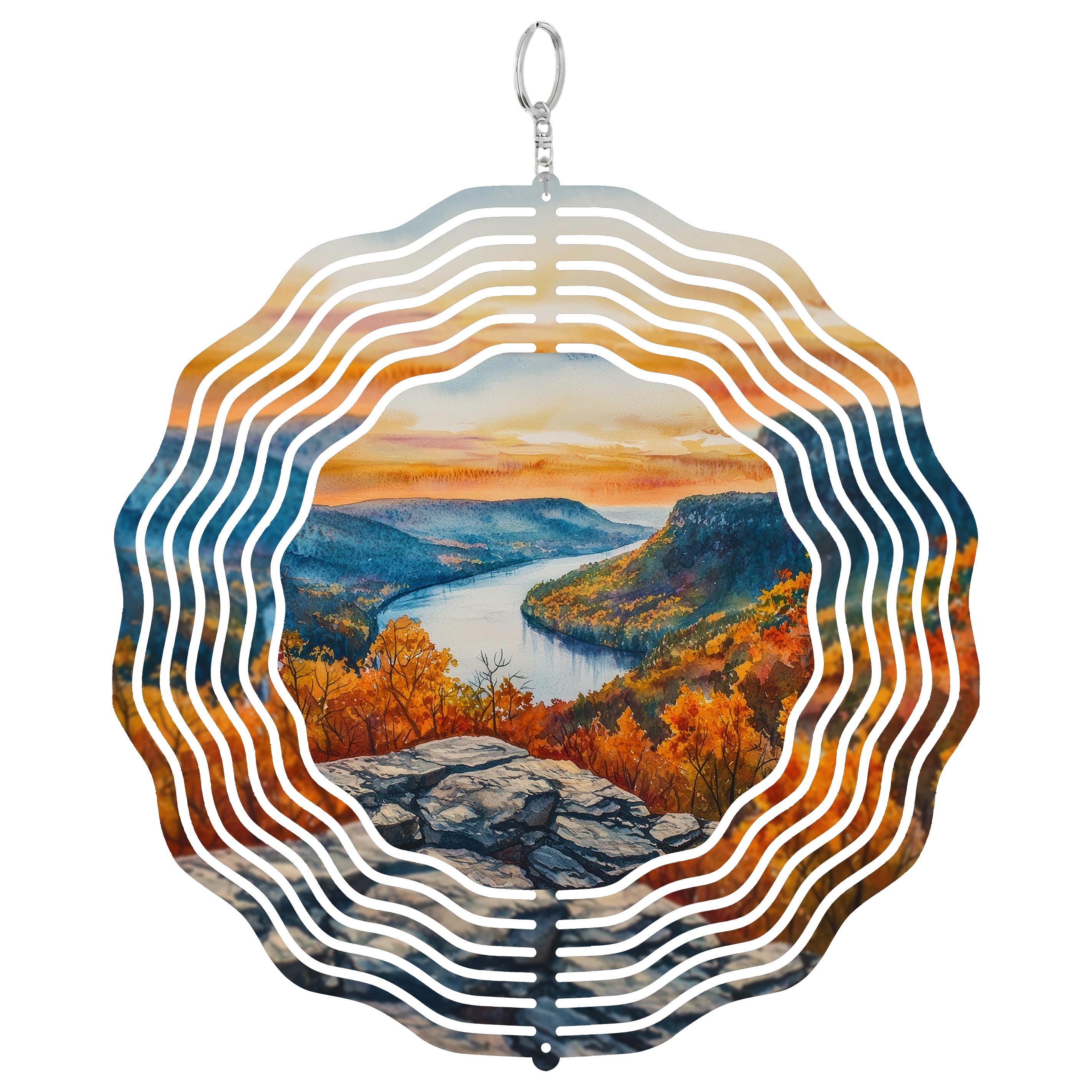 Bear Mountain NY Hudson River 3D Wind Spinner Metal Yard Art Hanging ...