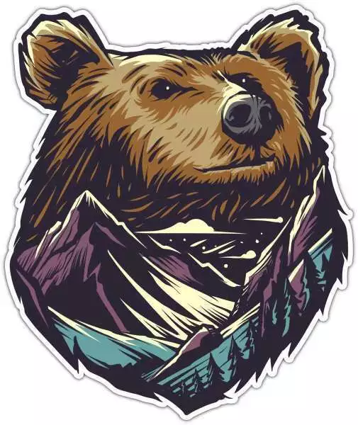 Bear Mountain National Park California Car Stickerphone Decal Water ...