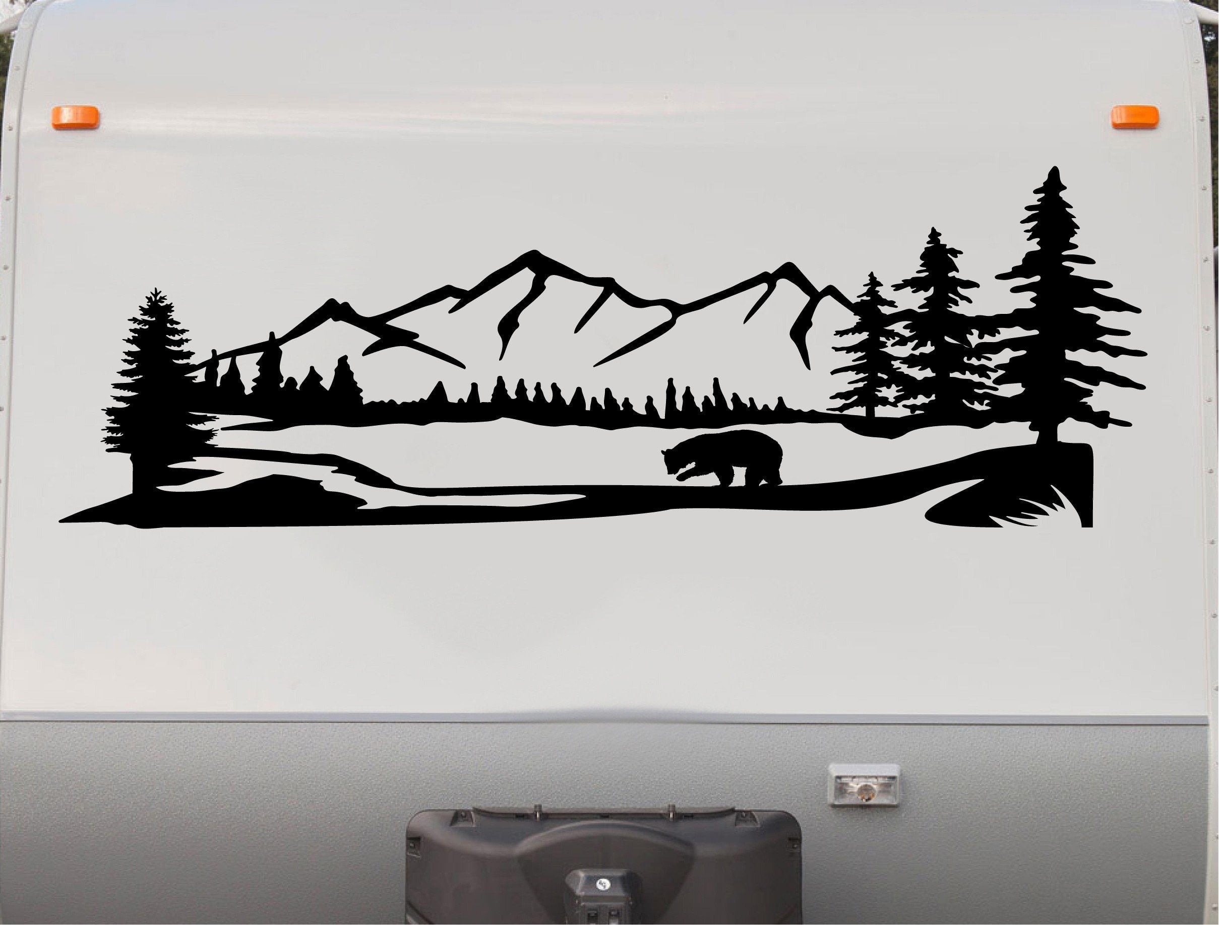 Bear Mountains RV Camper Replacement Decal Scene Trailer Stickers CT24 ...