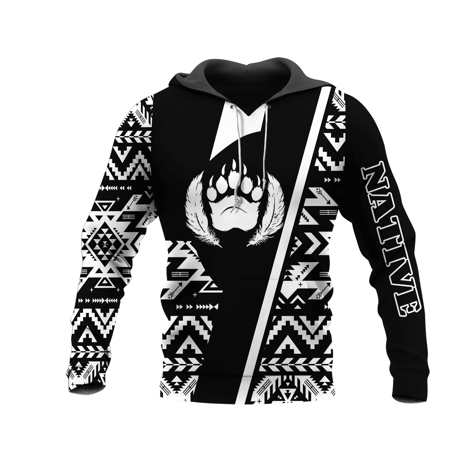 Bear Native American Pride 3D Hoodie 108 - Walmart.com