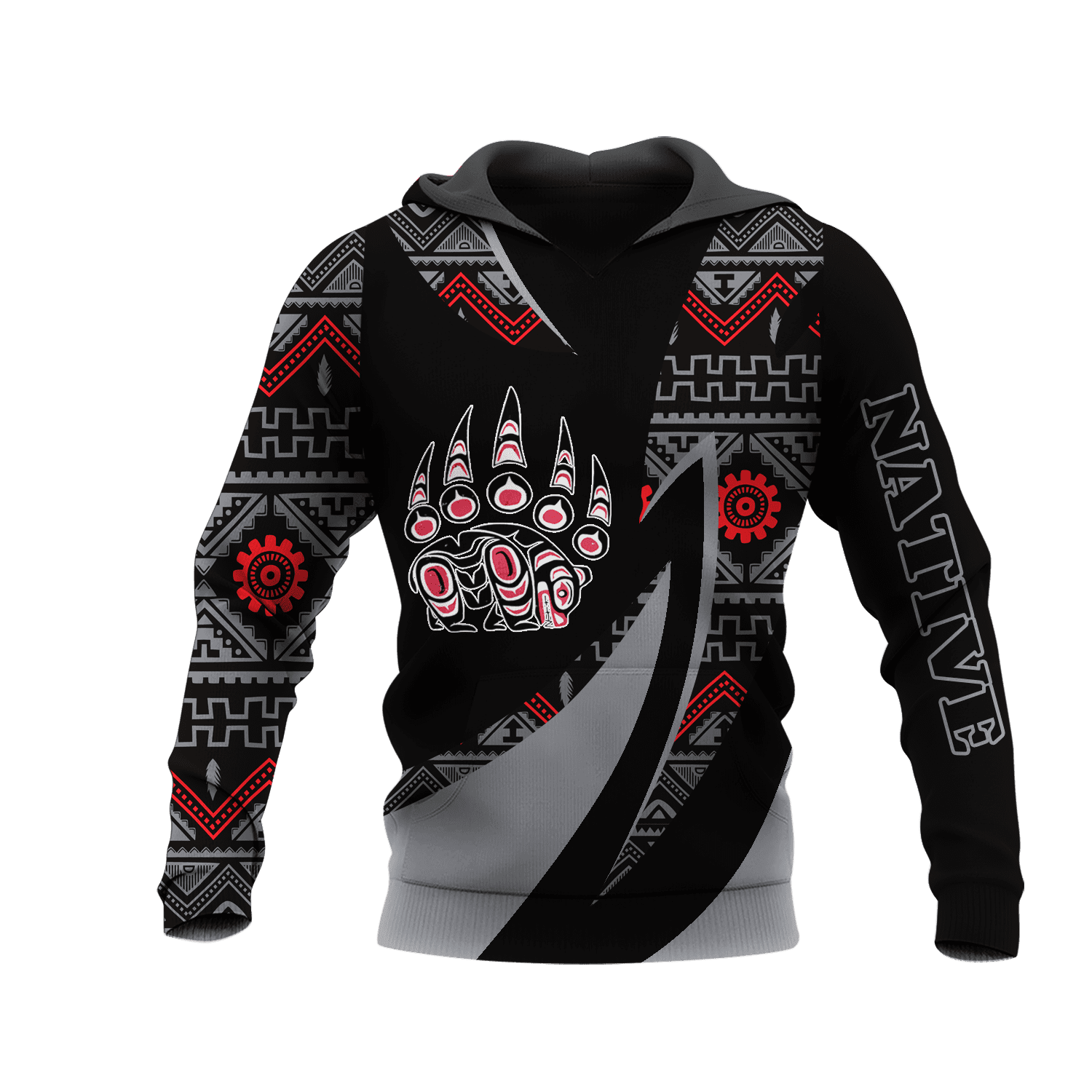 Bear Native American Pride 3D Hoodie 122 - Walmart.com