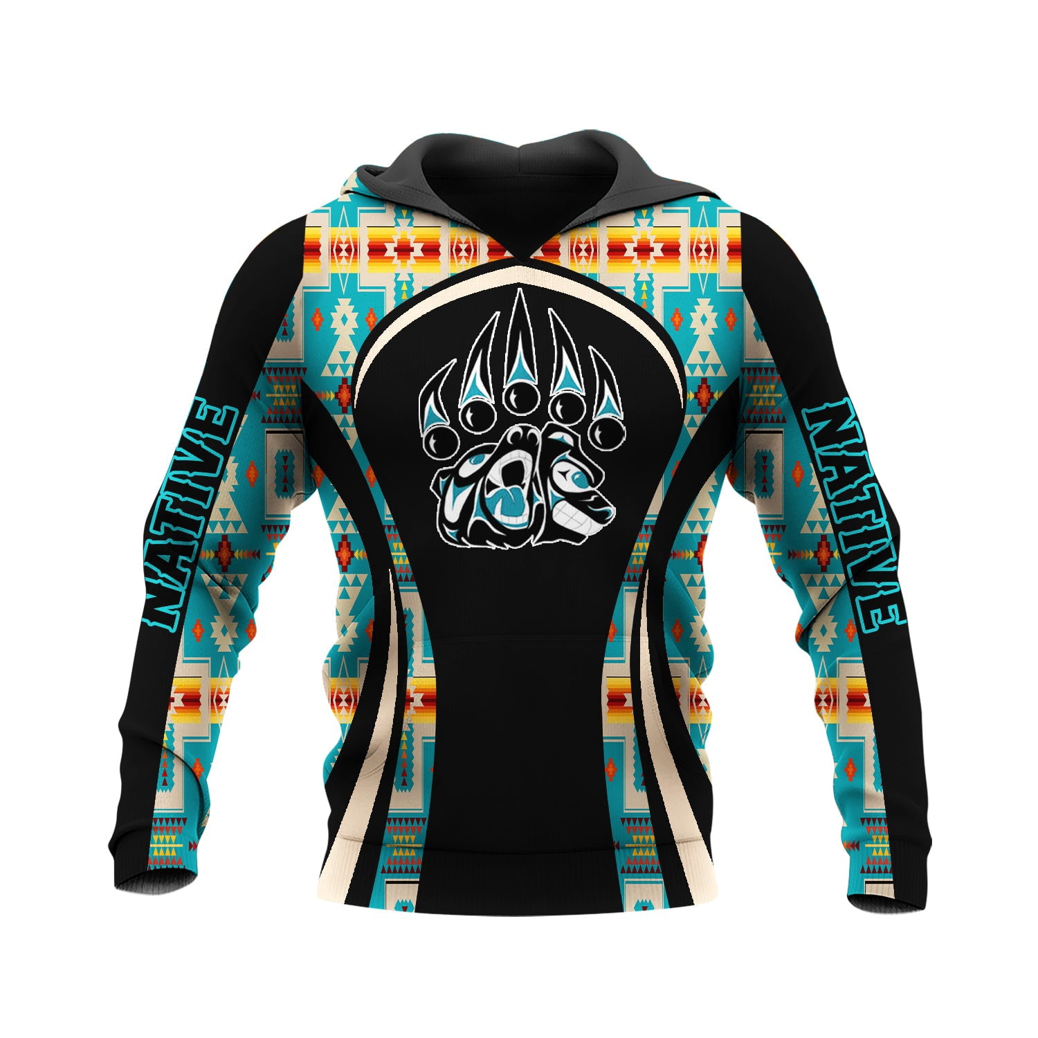 Bear Native American Pride 3D Hoodie 137 - Walmart.com