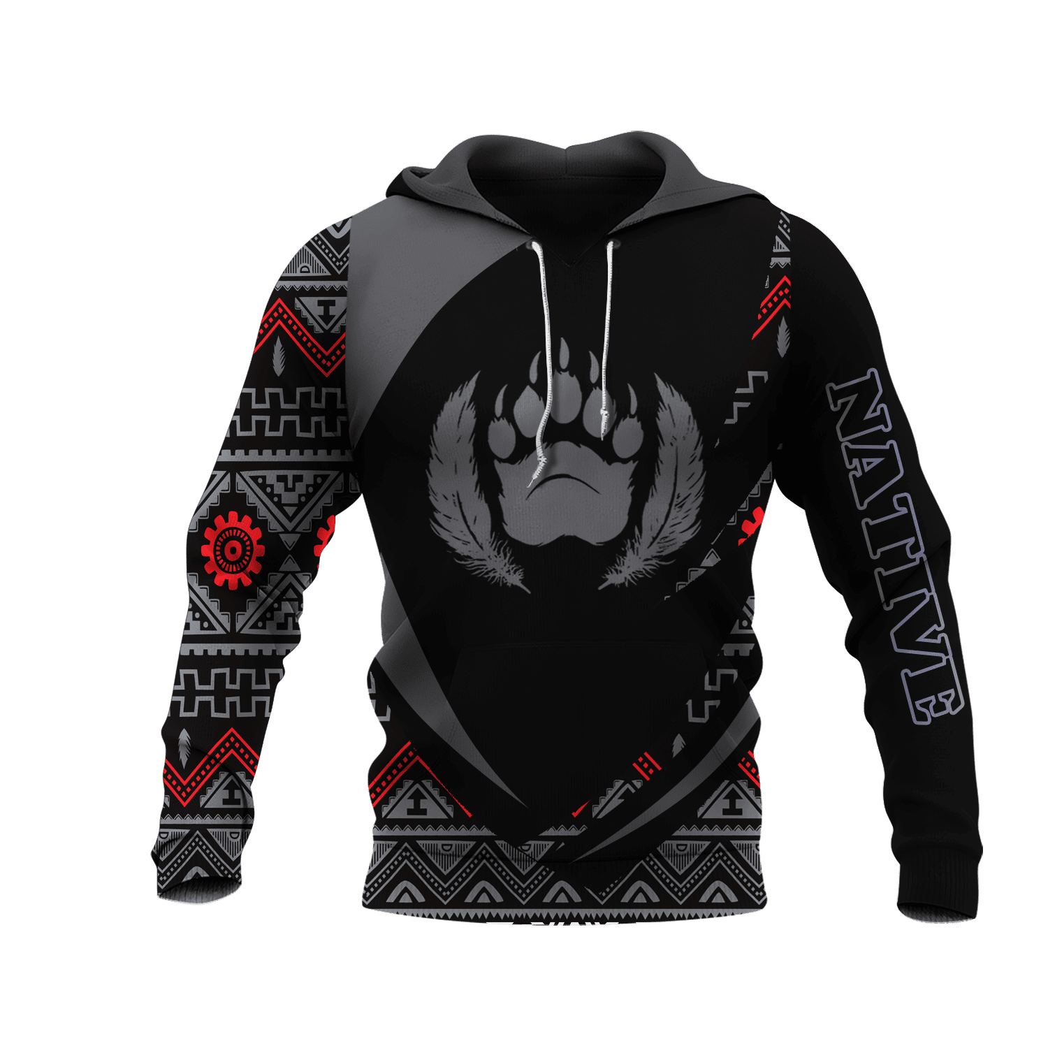 Bear Native American Pride 3D Hoodie 39 - Walmart.com