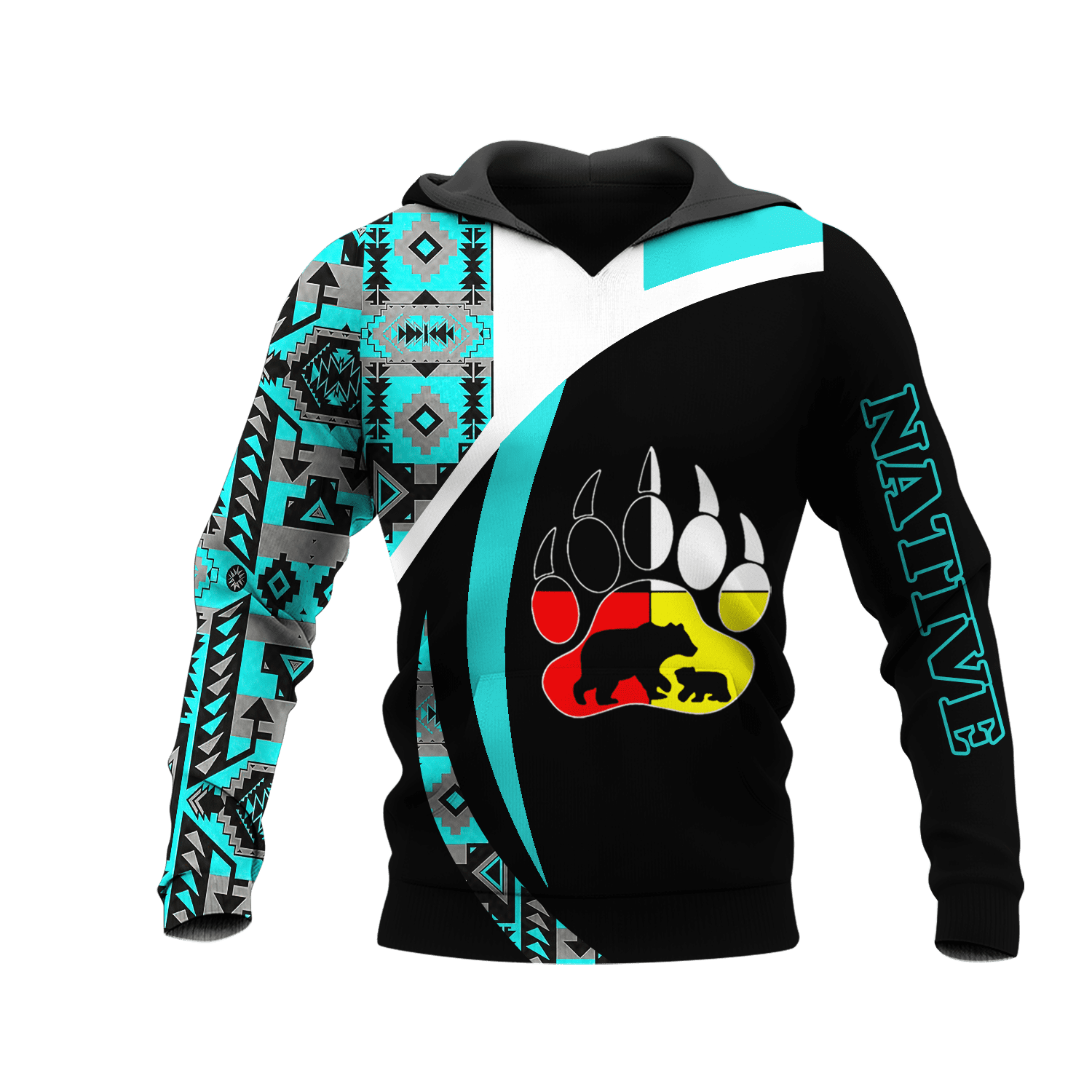 Bear Native American Pride 3D Hoodie 99 - Walmart.com