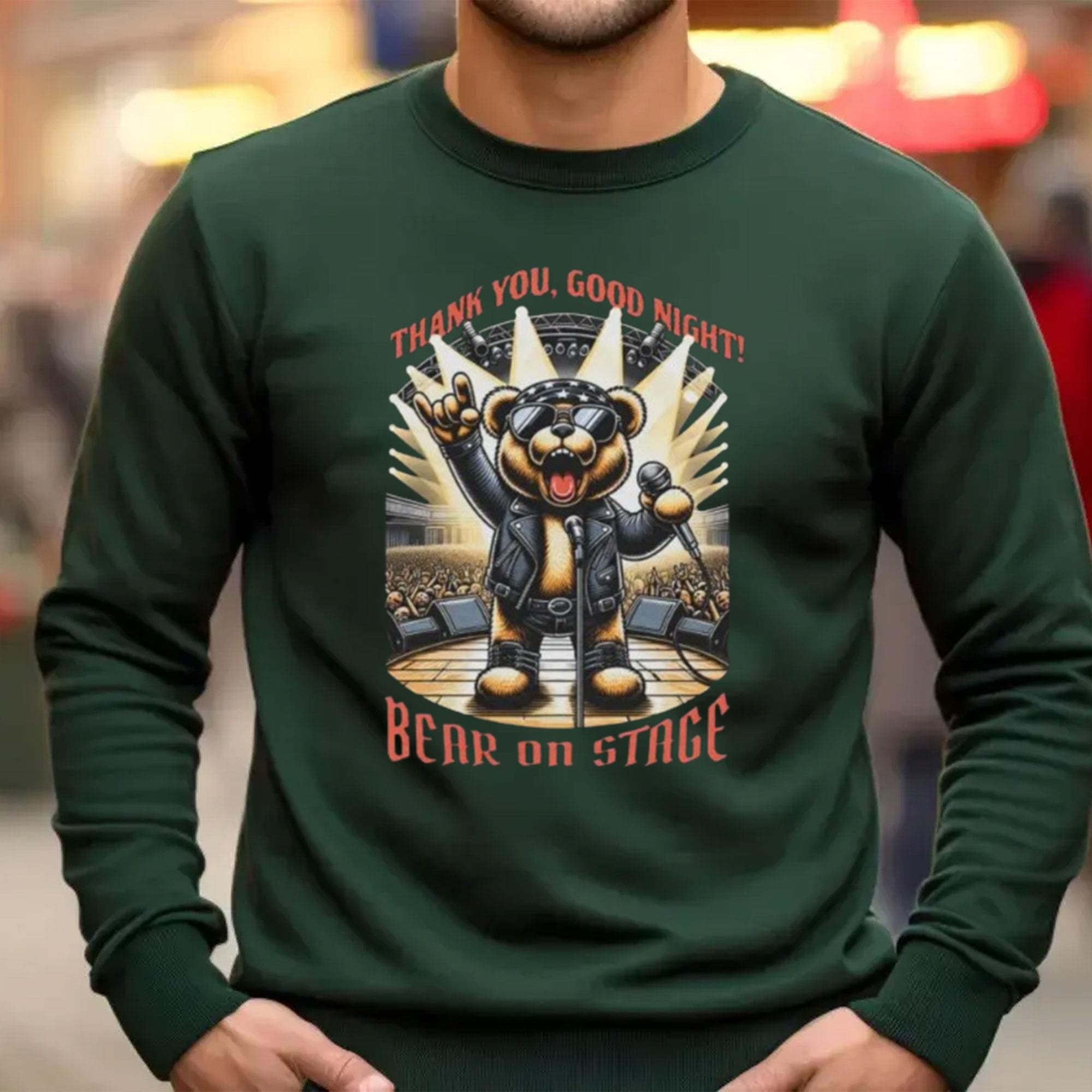 Bear On Stage, Thank You, Good Night Sweat Shirt - Walmart.com