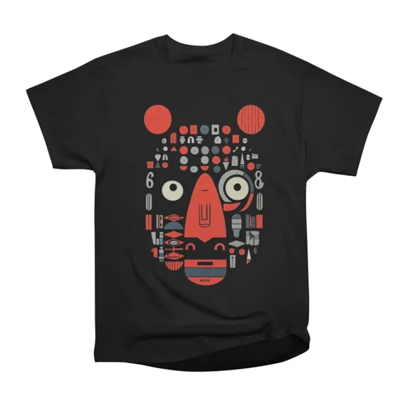 Bear Patchwork T-Shirt Tee Gift For Him Merch For Her Apparel For ...