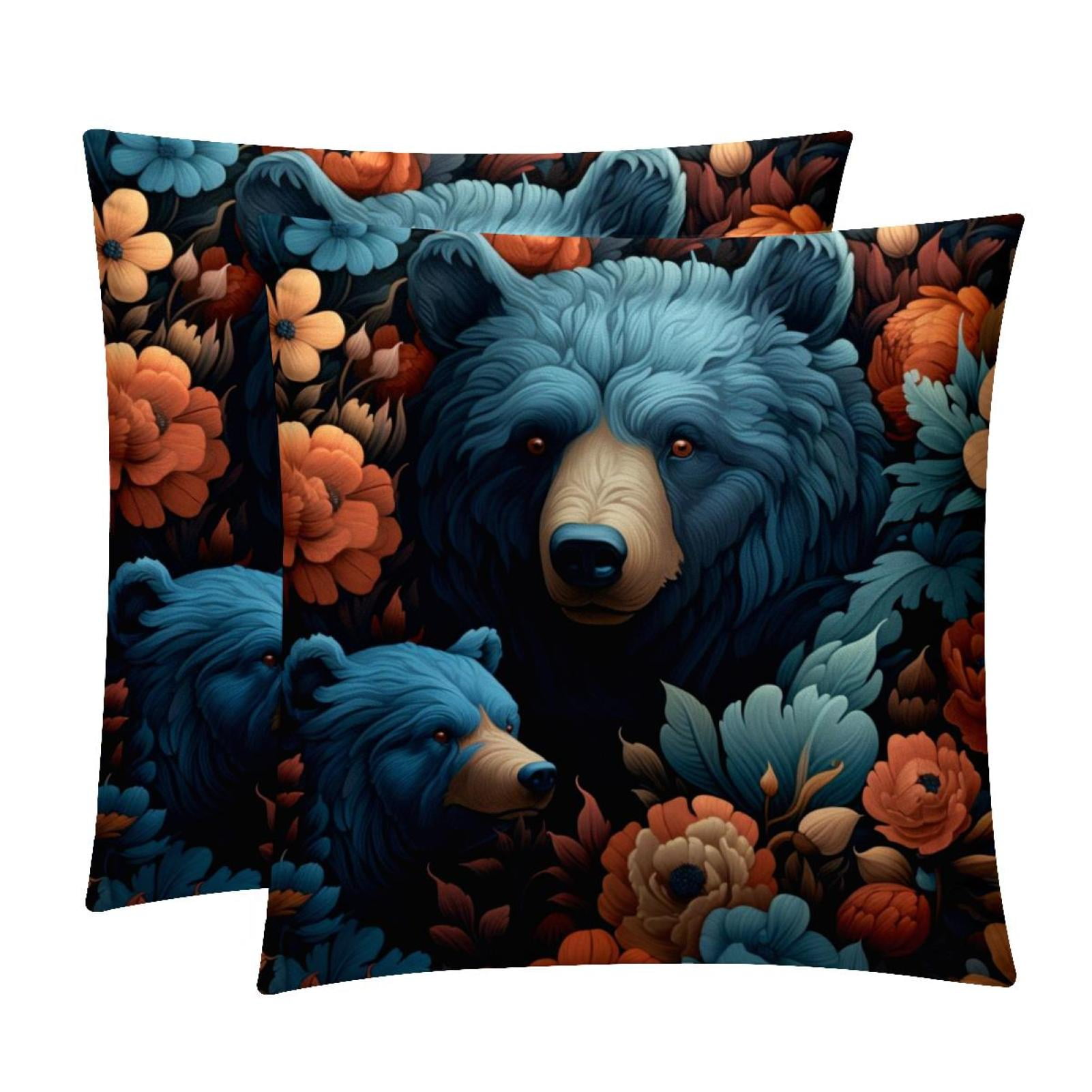 Bear Patterns for Home Decor, Covers Available in 16x16, 18x18, and ...