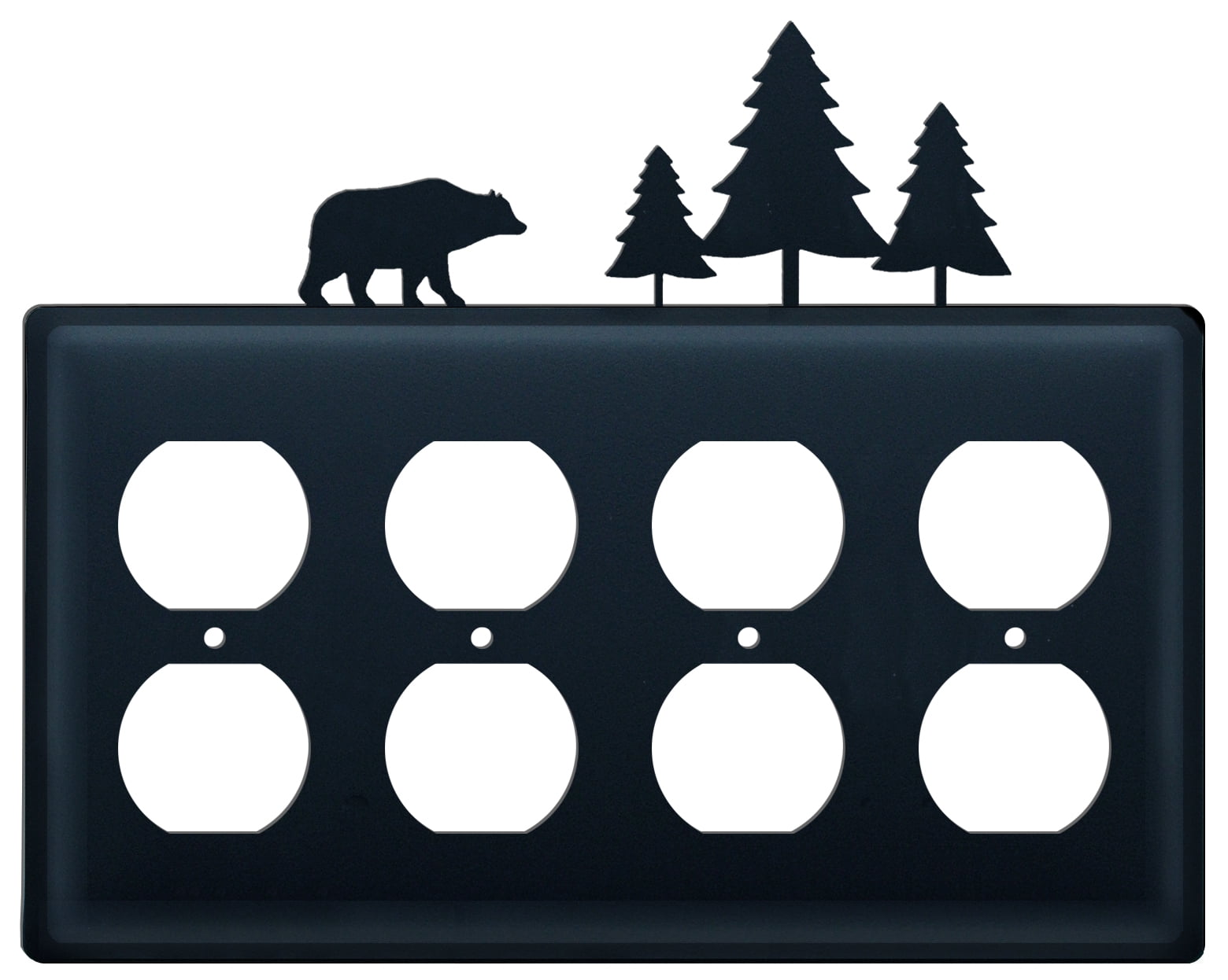 Bear & Pine Trees Quad. Outlet CUSTOM Product Cover - Walmart.com