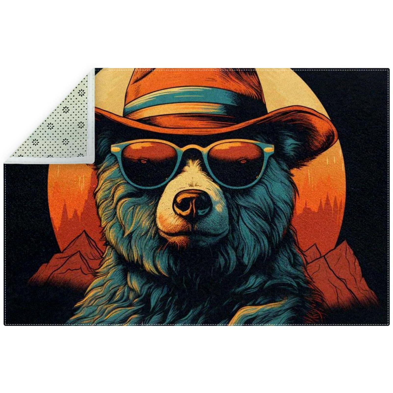 Bear Polyester Office Mat - Right-Angle Floor Protector for Comfort and ...