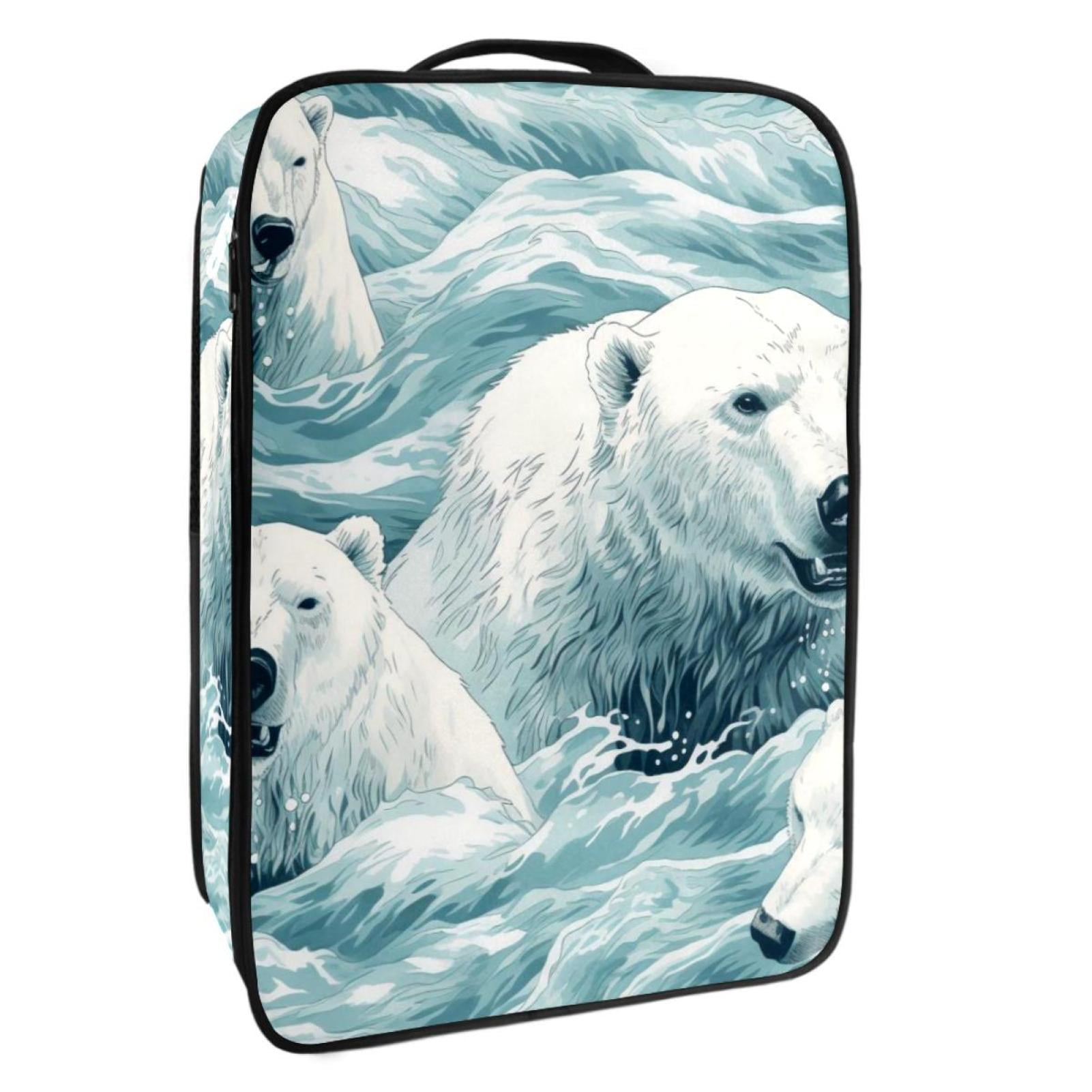 Bear Polyester Shoe Storage Boxes, 23x31cm/9x12in, Stackable Organizer ...