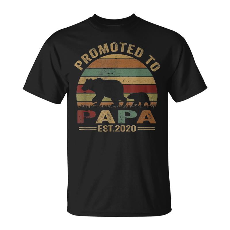 Bear Promoted To Papa Est 2021 Fathers Day TShirt - Walmart.com