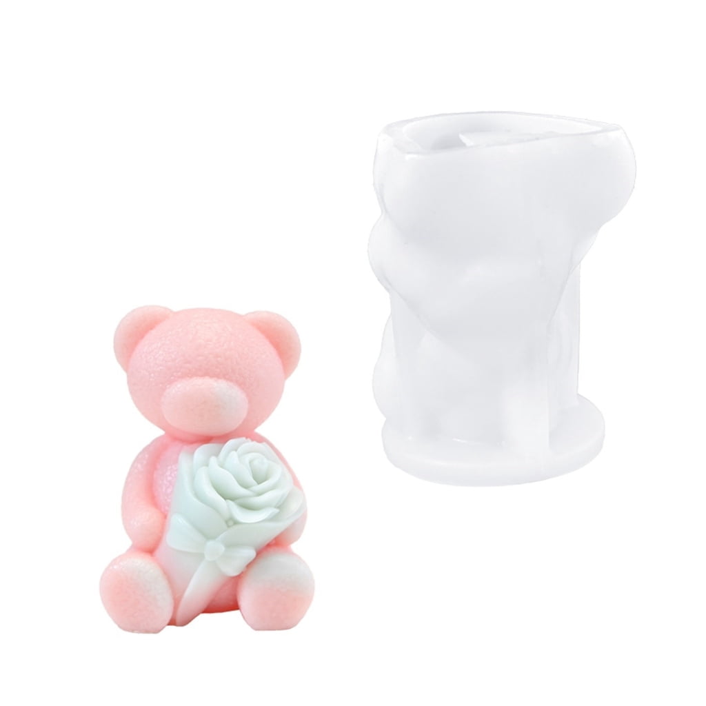 Bear/Rabbits Shape Figurine Molds for Handmade Present and Artistic ...