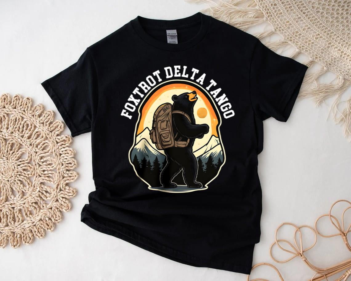 Bear Resistance Graphic With Bold Military Alphabet Energy T-Shirt, for men & women, up to size ...