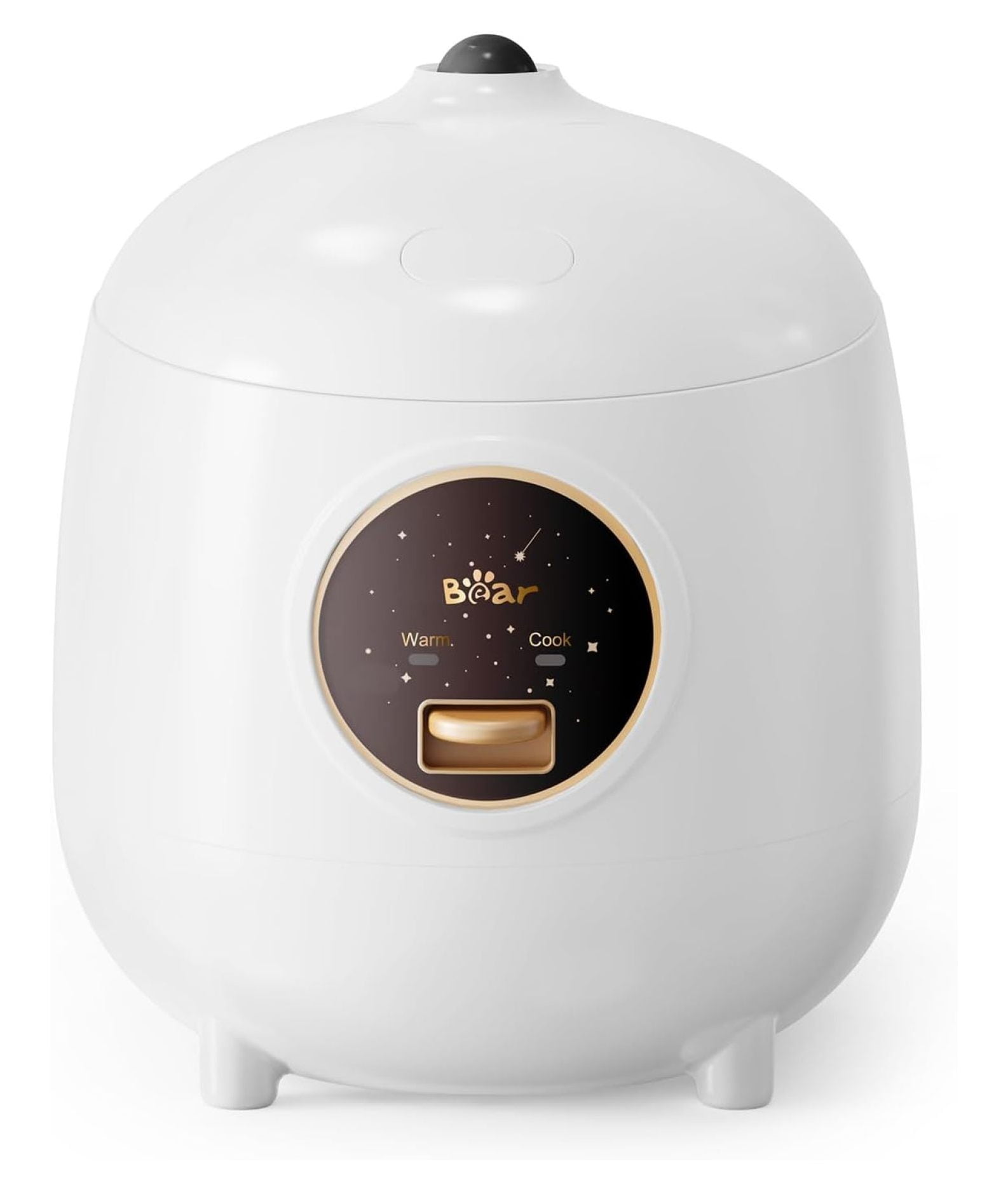 Bear Rice Cooker 2-Cups Uncooked, 1.2L Small Rice Cooker with Non-stick ...