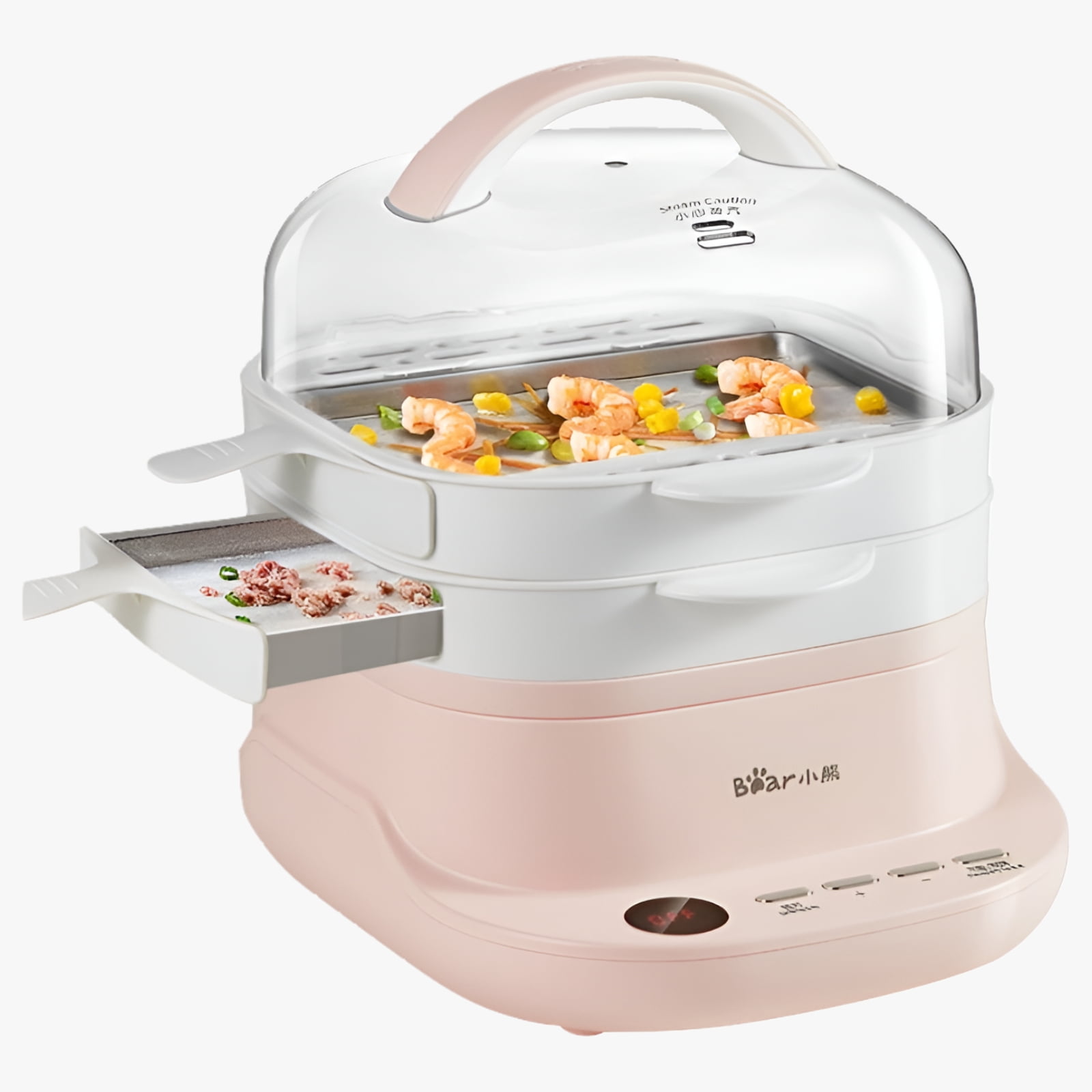 Bear 3L Rice Roll Maker & Food Steamer, 6 Functions, Double Layer, 9 ...