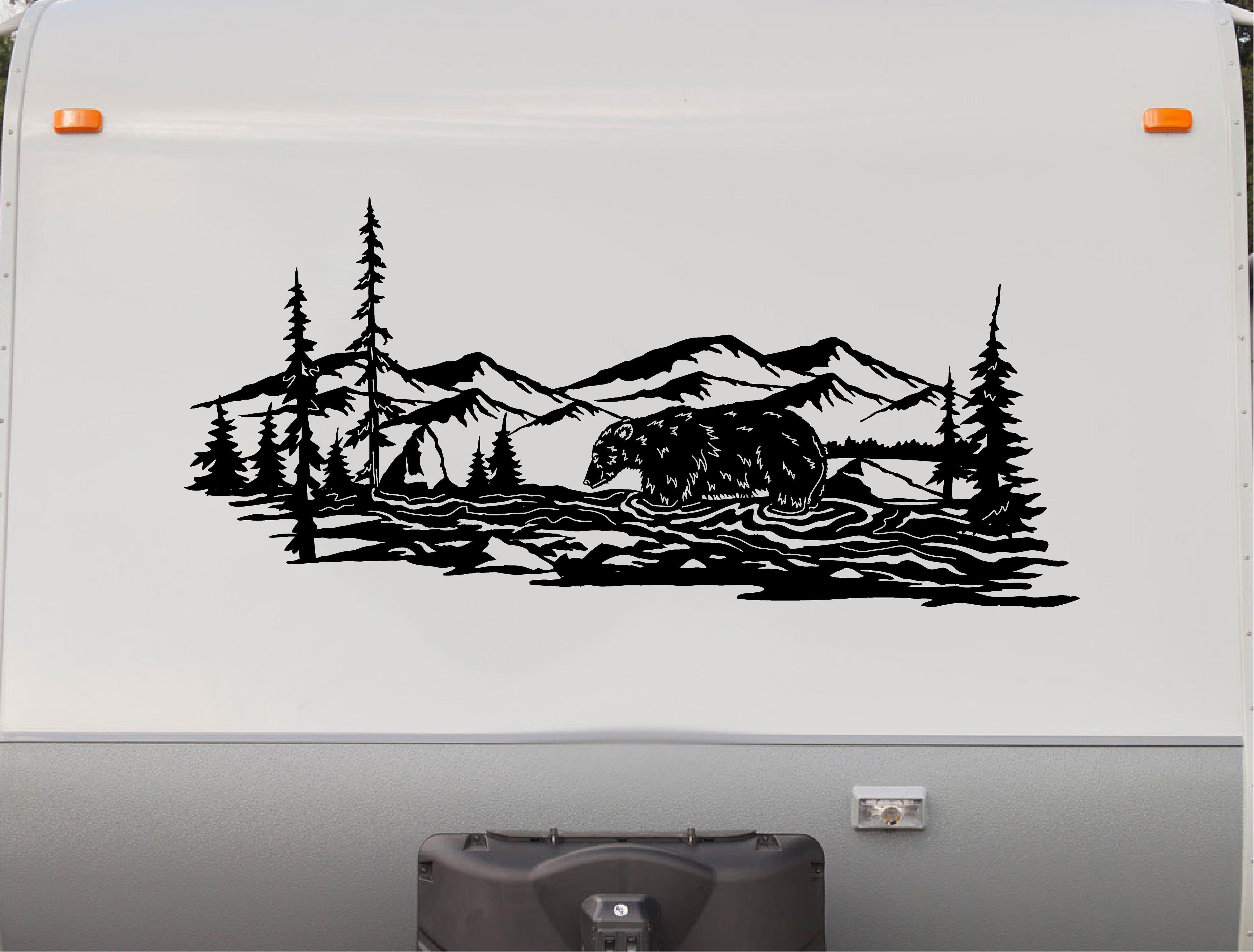 Bear River Camper Trailer Decals Replacement Stickers CRV02 - Walmart.com