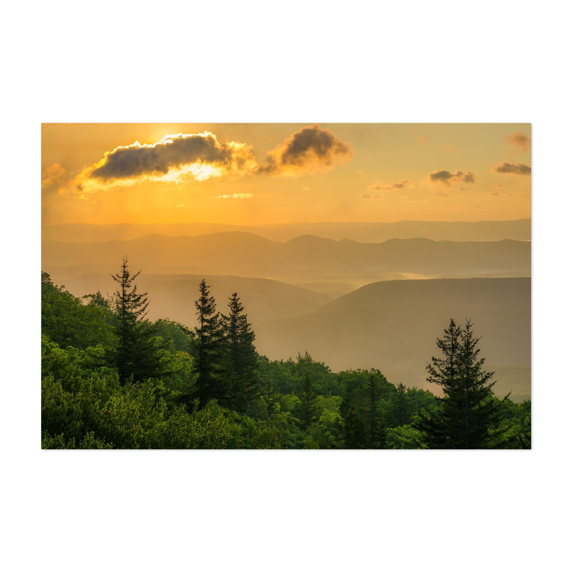 Bear Rocks Preserve No. 3 - West Virginia Photography Unframed Wall Art ...