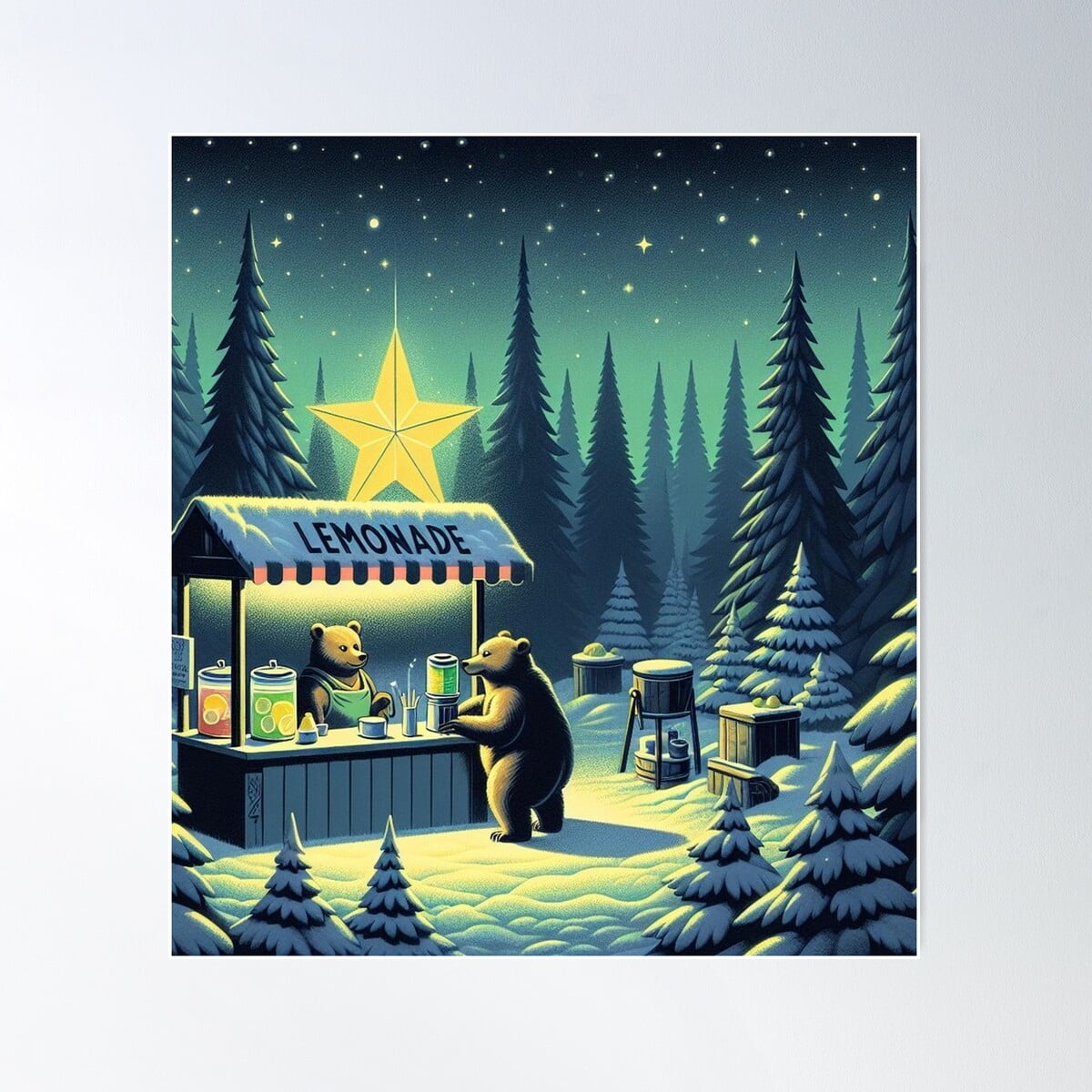 Bear'S Lemonade Stand: Sweet Refreshments In The Wild Poster Wall Art ...