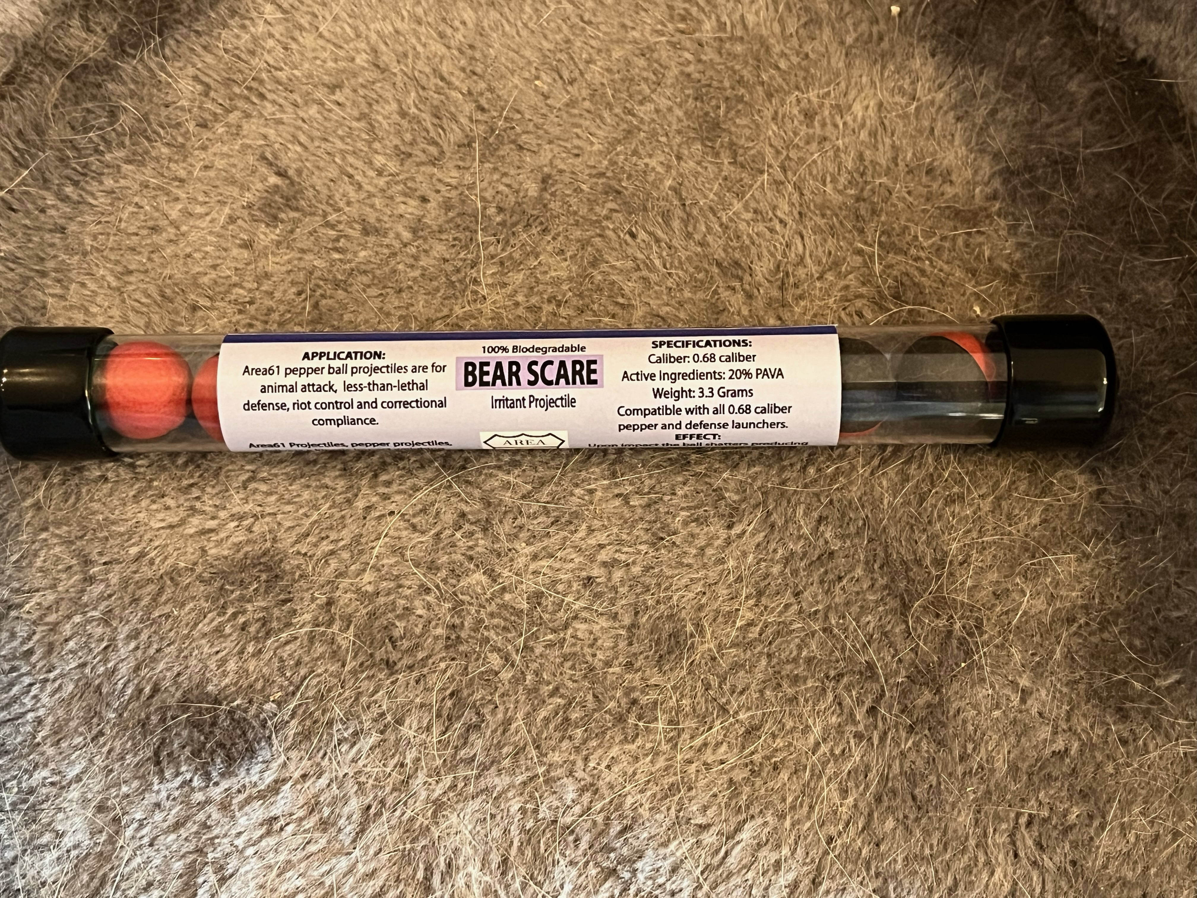 Bear Scare .68 cal deterent Rounds for use in .68 cal paintball markers ...