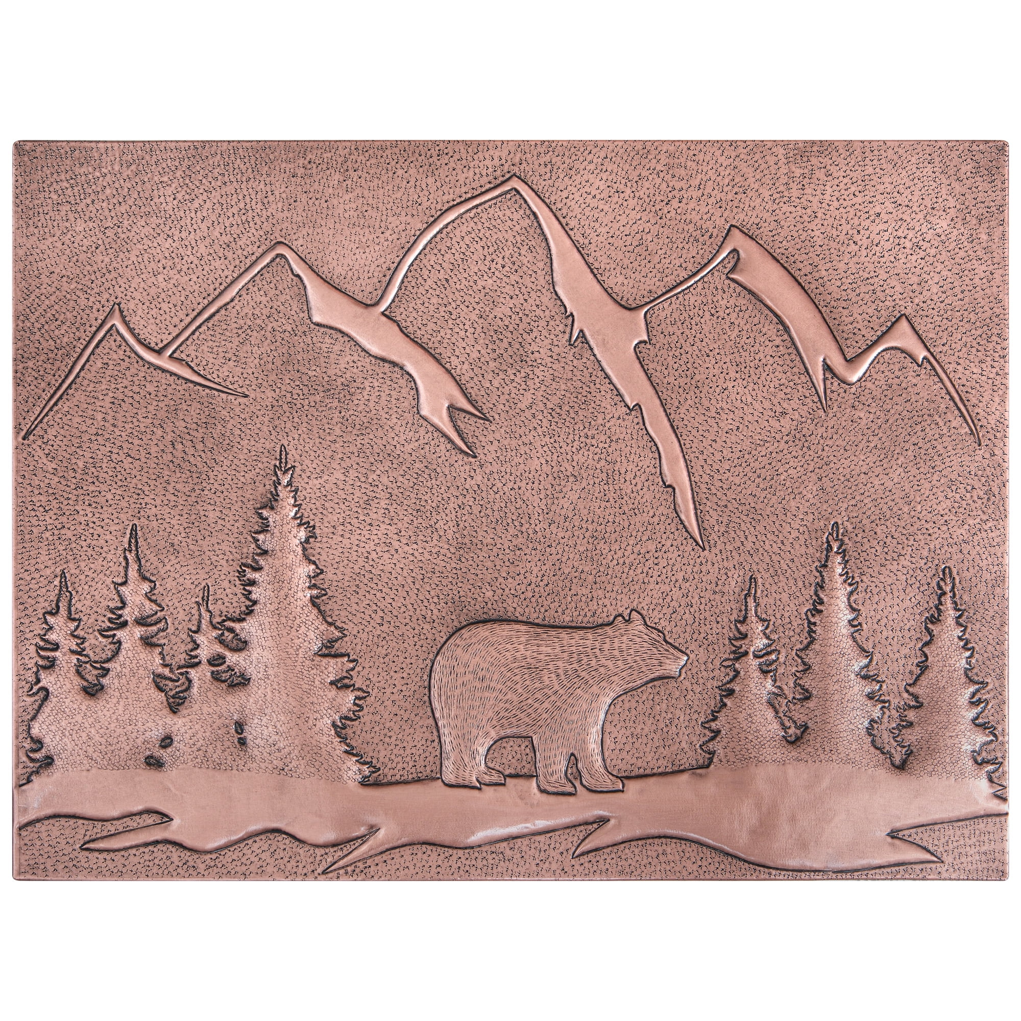 Bear Scene Kitchen Backsplash Tile - 18"x24" Copper - Walmart.com