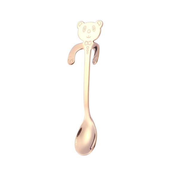 Bear Shape Stainless Steel Spoon, Mirror Polished Dessert Spoon for ...