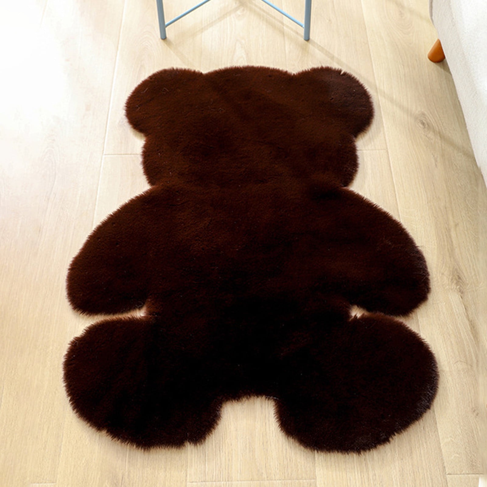 Bear Shaped Area Rug cool rugs 45x60 cm White Cute Bedroom Rugs Soft ...