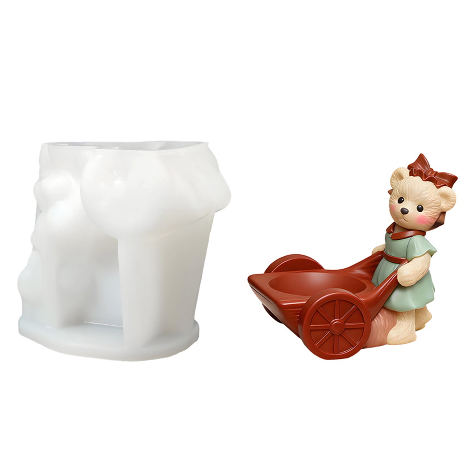 Bear Silicone Holder Molds for Making Plant Propagation Station Holder ...