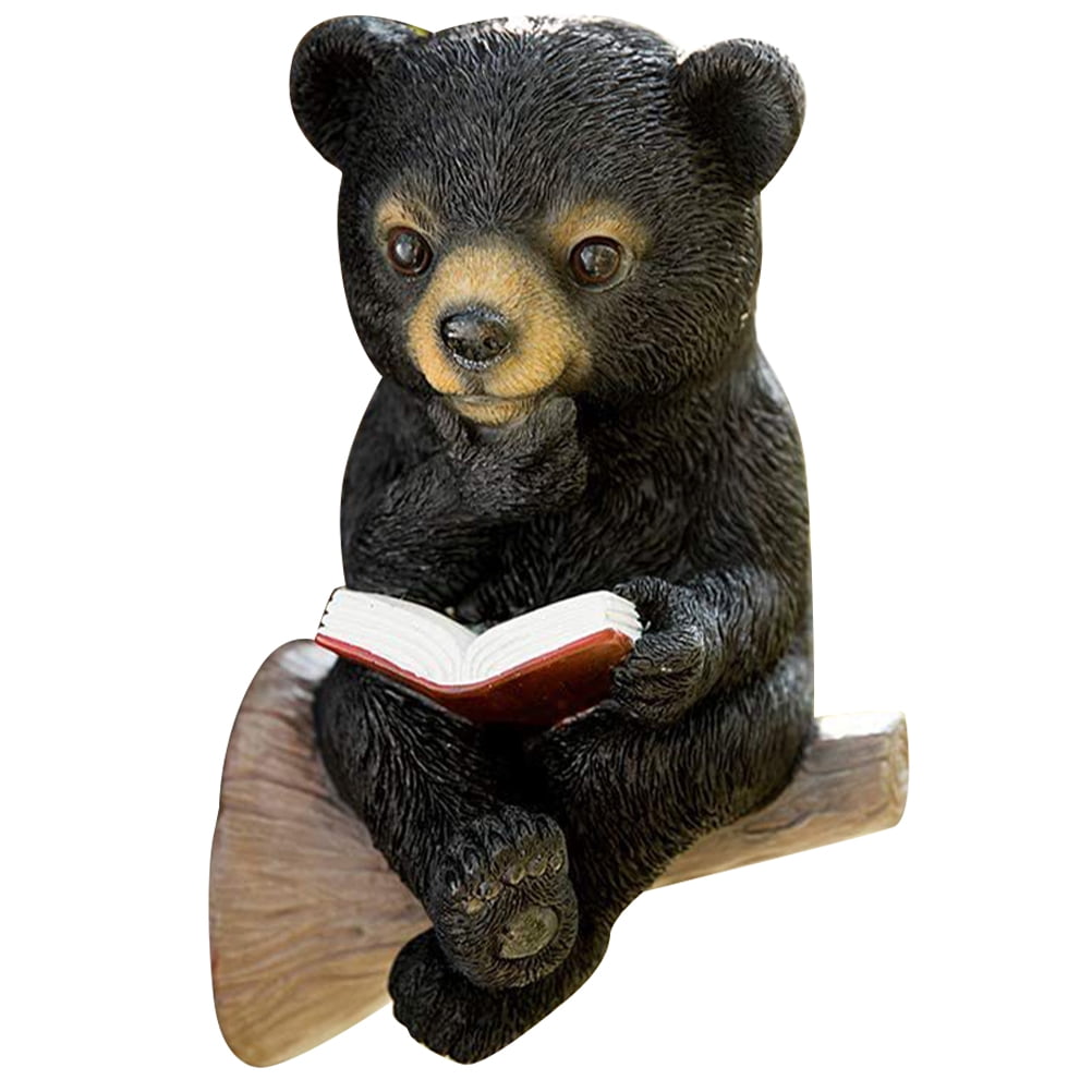 Bear Solar Light Yard Decorations Outdoor Resin Adornment Backyard ...