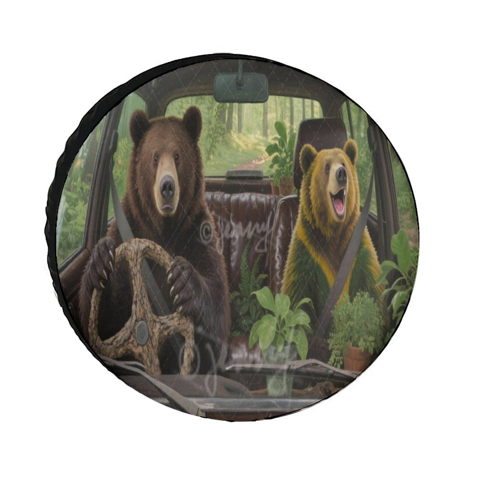 Bear Spare Tire Cover for RV Trailer, Waterproof Wheel Cover, Camper ...