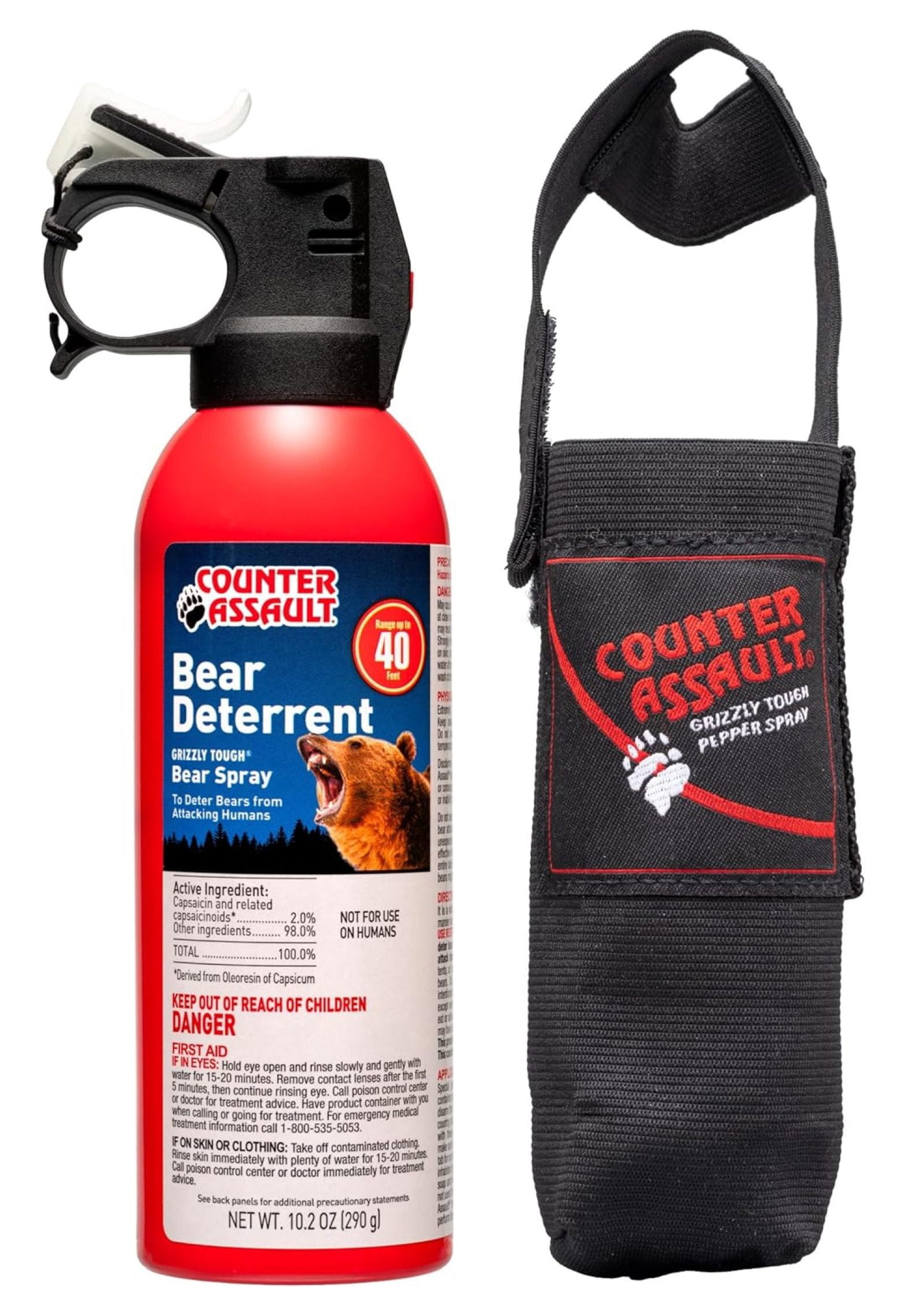 Bear Spray - 2% Capsaicin Bear Deterrent - Pepper Spray for Hiking ...