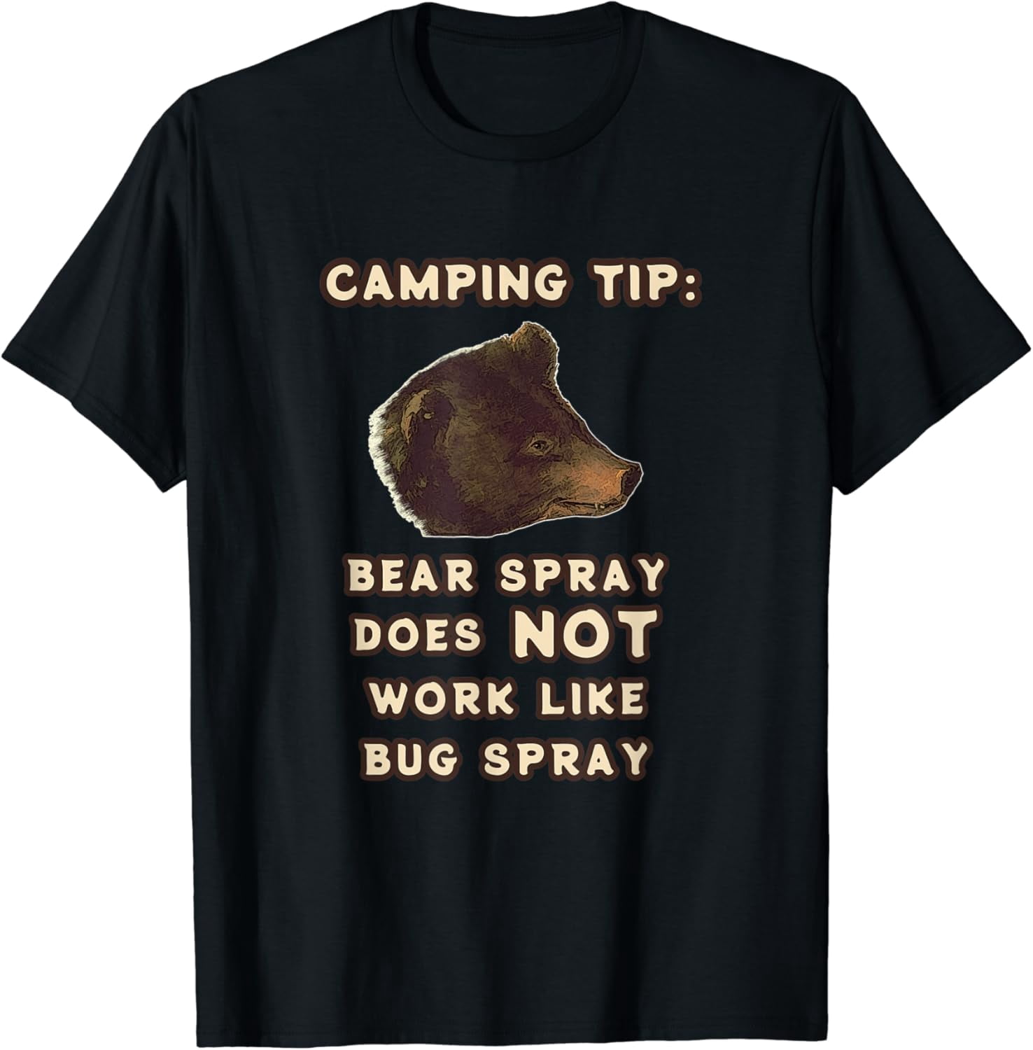 Bear Spray Not Bug Spray Joke Camping T Shirt - Walmart.com