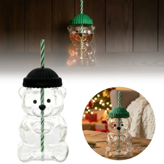 Bear Straw Cup, Teddy Bear Cup With Straw 20oz, Cute Mugs, Coffee Beer ...